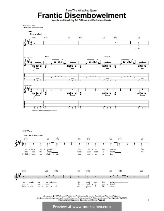 Frantic Disembowelment (Cannibal Corpse) by P. O'Brien, P. Mazurkiewicz ...