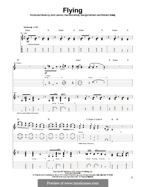 Flying (The Beatles) by G. Harrison, J. Lennon, P. McCartney, R. Starr ...