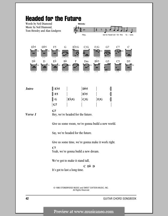 Headed for the Future by A. Lindgren, T. Hensley - sheet music on MusicaNeo