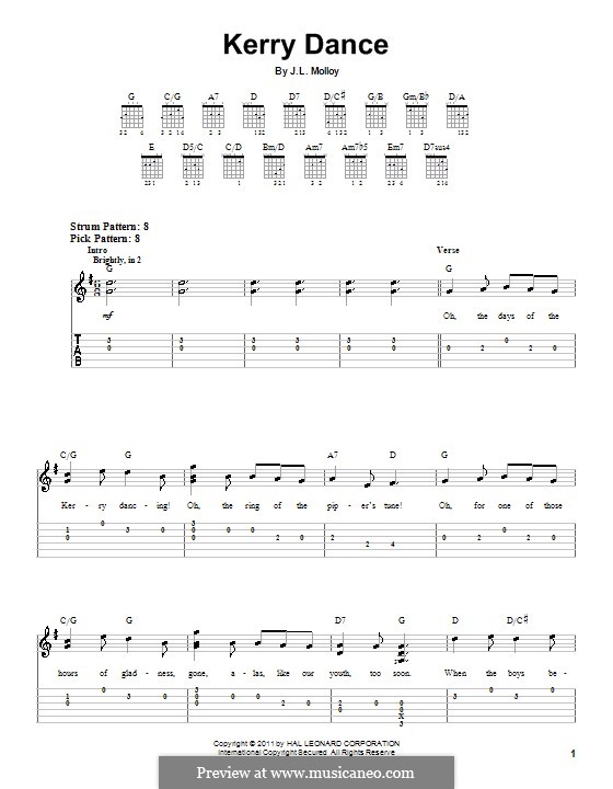 The Kerry Dance by J.L. Molloy - sheet music on MusicaNeo