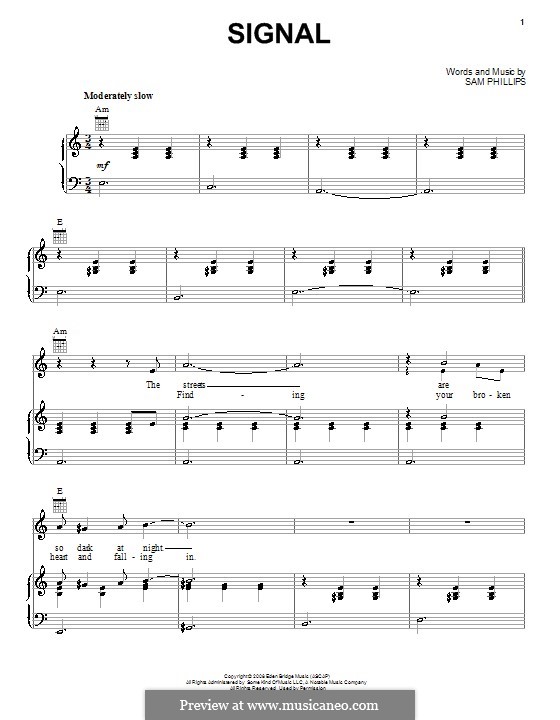 Signal by S. Phillips - sheet music on MusicaNeo