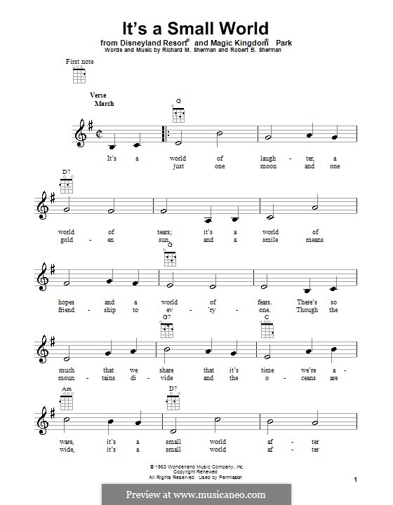 It's a Small World (from Disneyland Park and Magic Kingdom Park) by R.M ...