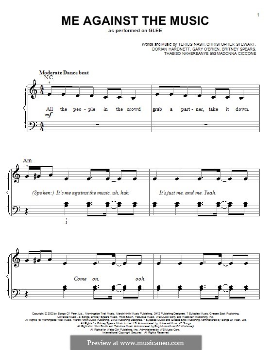 Me Against the Music by Madonna, B. Spears, Tricky Stewart , G. O'Brien ...