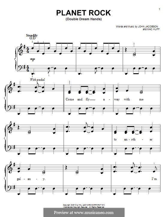 Planet Rock by M. Huff - sheet music on MusicaNeo