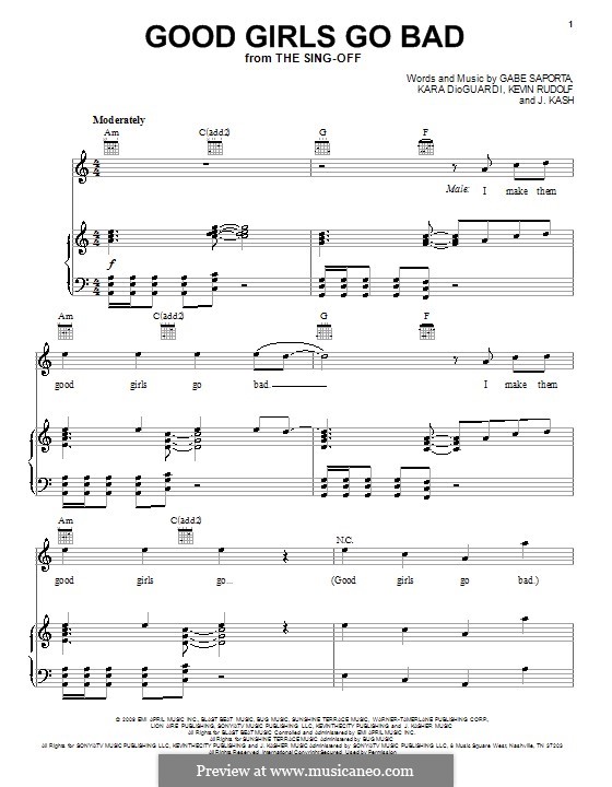 Good Girls Go Bad (feat. Leighton Meester) by G. Saporta, J. Kasher ...