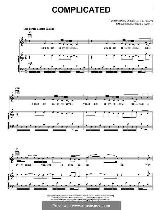 Complicated (Rihanna) by Tricky Stewart , E. Dean on MusicaNeo