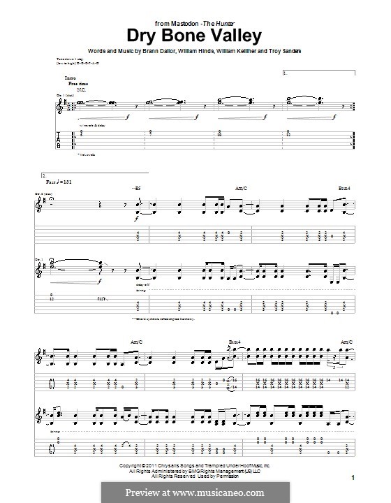 Dry Bone Valley (Mastodon) by B. Dailor, T. Sanders, W. Hinds, W ...