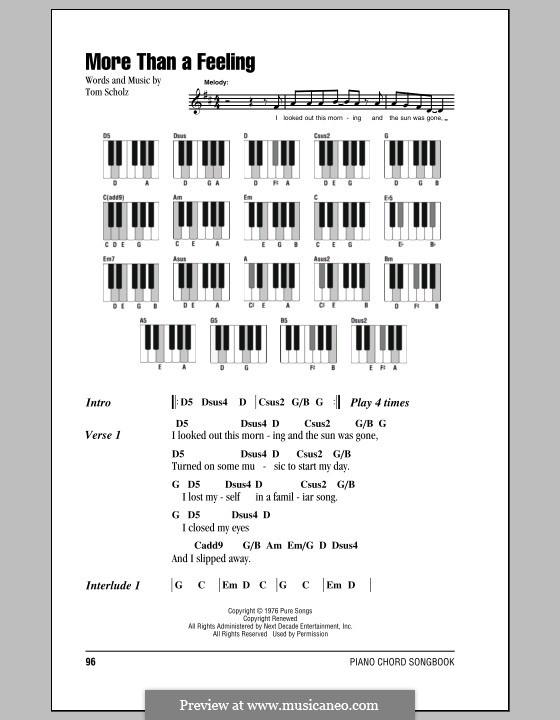 More Than a Feeling (Boston) by T. Scholz - sheet music on MusicaNeo