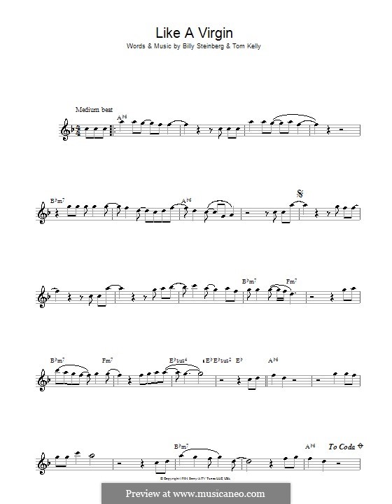 Like a Virgin (Madonna) by B. Steinberg, T. Kelly on MusicaNeo