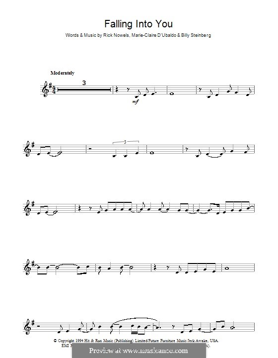Falling Into You (Celine Dion) by B. Steinberg, M. D'Ubaldo, R. Nowels ...