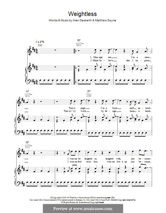 Weightless (All Time Low) by A. Gaskarth, M. Squire on MusicaNeo