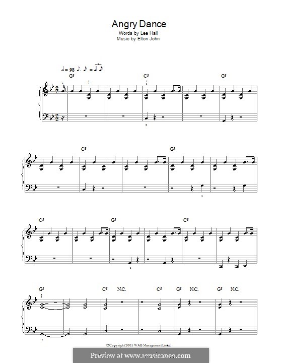 Angry Dance (Billy Elliot: the Musical) by E. John on MusicaNeo