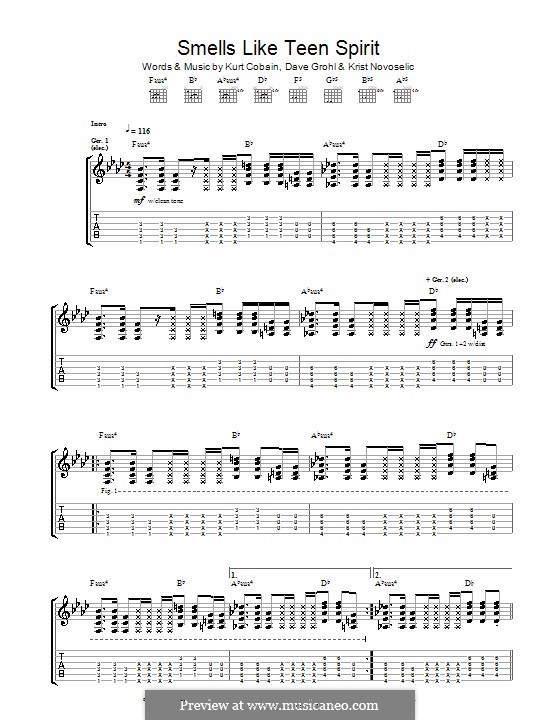 Nirvana Guitar Chords