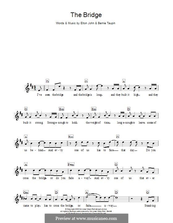 The Bridge by E. John - sheet music on MusicaNeo