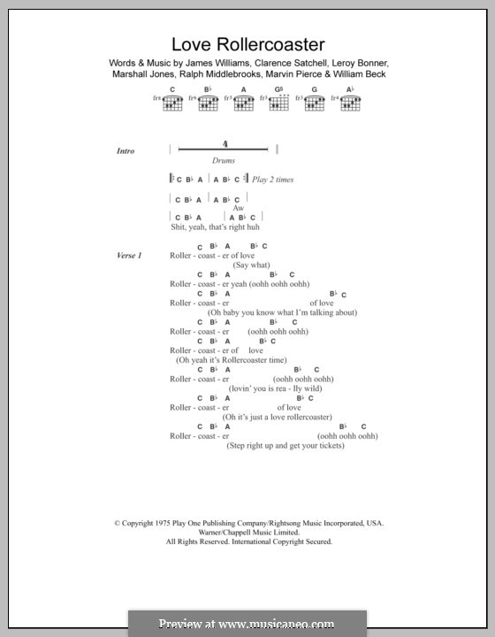 Love Rollercoaster (The Ohio Players) by C. Satchell, J.L. Williams, L ...