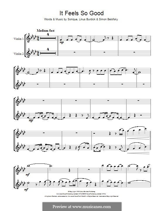 It Feels So Good (Sonique) by S. Clarke, L. Burdick, S. Belofsky on ...