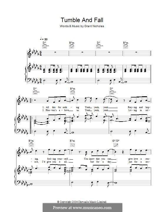 Tumble and Fall (Feeder) by G. Nicholas - sheet music on MusicaNeo