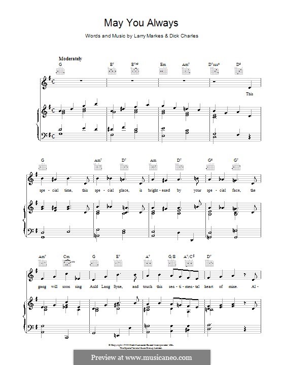 May You Always (The McGuire Sisters) by D. Charles, L. Markes on MusicaNeo
