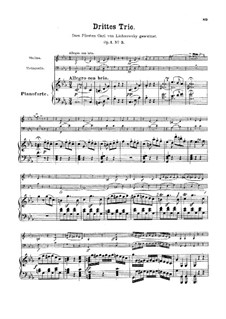 Three Piano Trios, Op.1 by L.v. Beethoven - sheet music on MusicaNeo