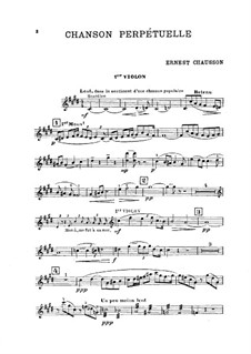 Chanson perpétuelle, Op.37 by E. Chausson - sheet music on MusicaNeo