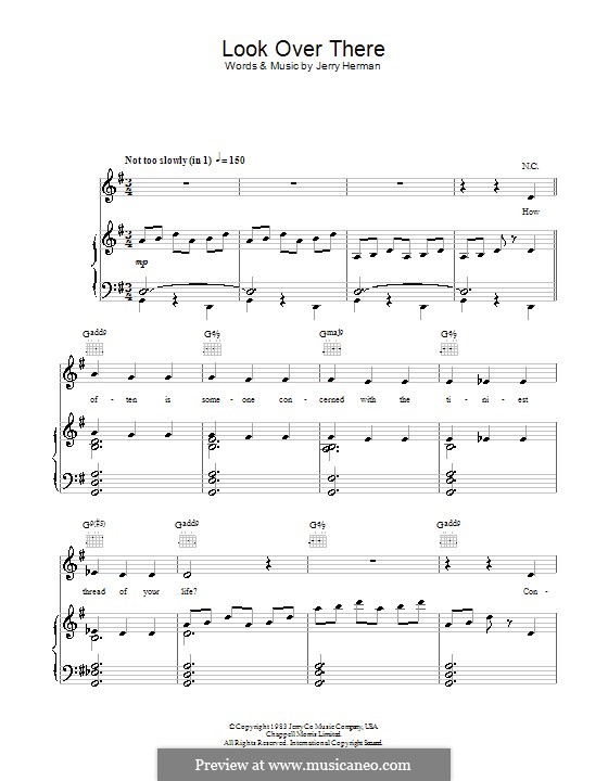 Look Over There by J. Herman - sheet music on MusicaNeo