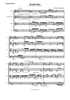 Double Duo by E. Smaldone - sheet music on MusicaNeo