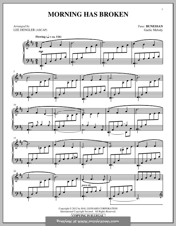 Bunessan by folklore - sheet music on MusicaNeo