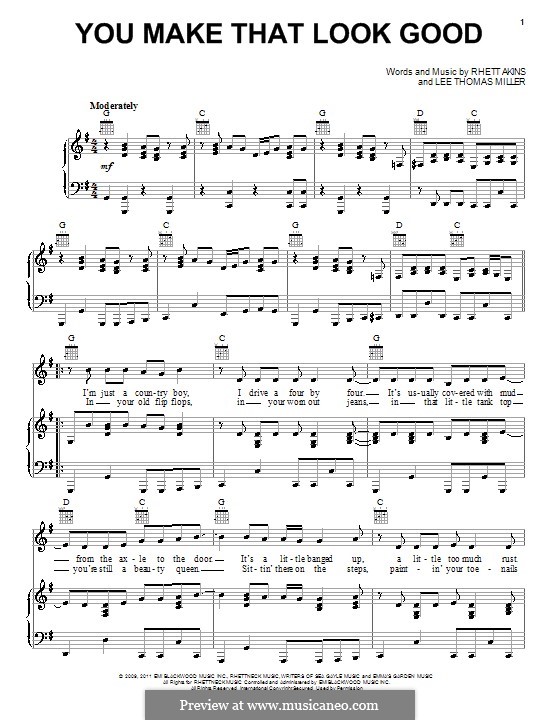 You Make That Look Good (Scotty McCreery) by L.T. Miller, R. Akins on ...