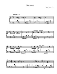 Nocturne by M. Silverman - sheet music on MusicaNeo