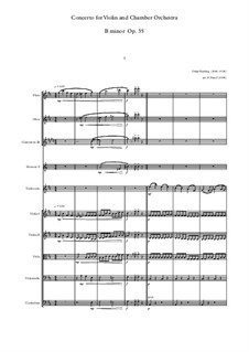 Concerto for Violin (or Viola, or Cello) and Orchestra No.2 in B Minor, Op.35 by O. Rieding on ...