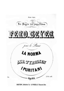 Les progrès des jeunes élèves, Op.88 by F. Beyer on MusicaNeo