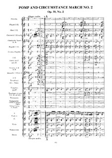 March No.2 (Pomp and Circumstance Marches, Op.39) by E. Elgar on MusicaNeo