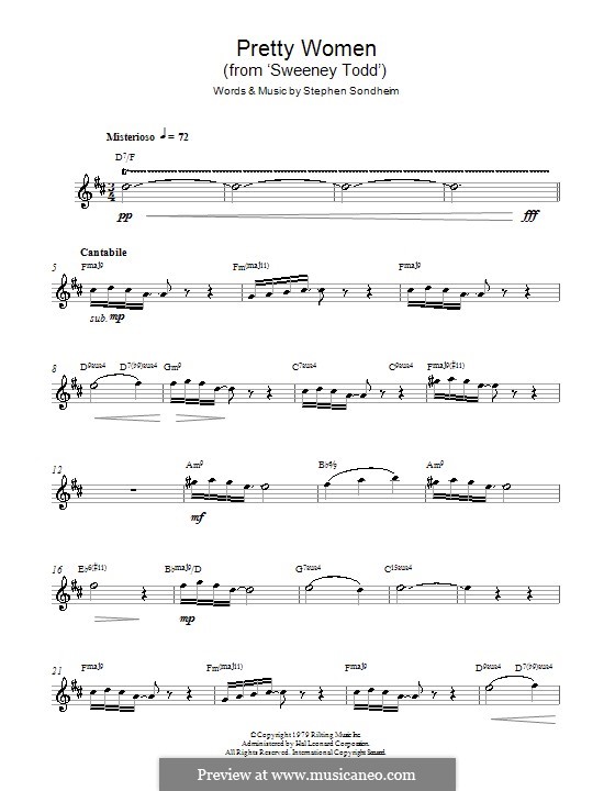Pretty Women By S Sondheim Sheet Music On Musicaneo 6128
