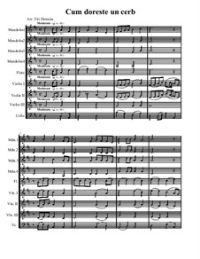 Cum doreste un cerb by folklore - sheet music on MusicaNeo