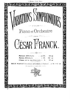 Symphonic Variations, M.46 by C. Franck - sheet music on MusicaNeo