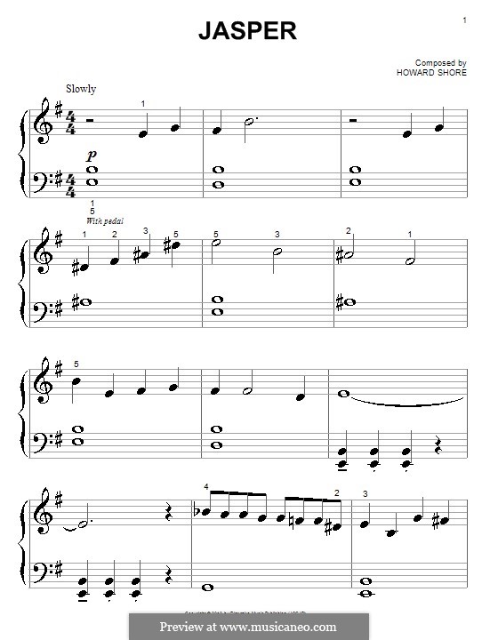 Jasper by H. Shore - sheet music on MusicaNeo