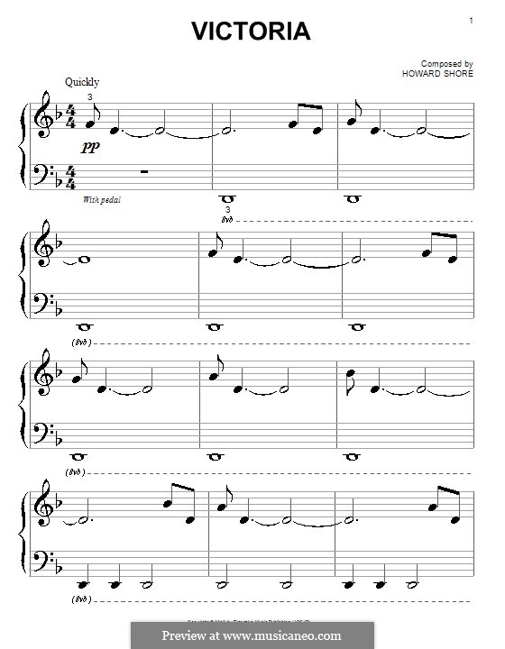 Victoria by H. Shore - sheet music on MusicaNeo