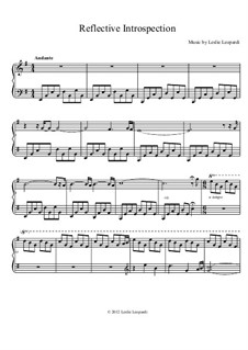 Reflective Introspection by L. Leopardi - sheet music on MusicaNeo