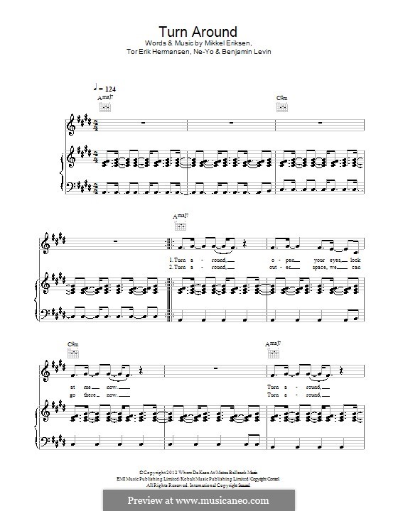 Turn Around by B. Levin, M.S. Eriksen, Ne-Yo, T.E. Hermansen on MusicaNeo
