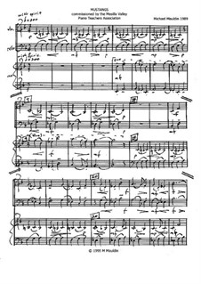 Mustangs (violin, 'cello, piano) by M. Mauldin - sheet music on MusicaNeo