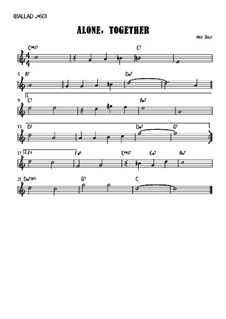 Alone, Together by N. Jolly - sheet music on MusicaNeo