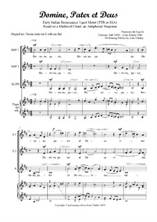 Domine, Pater et Deus by F.d. Layolle - sheet music on MusicaNeo