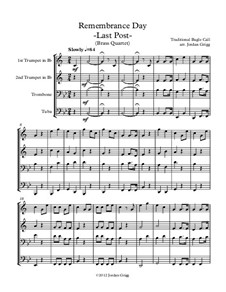 Last Post by Unknown (works before 1850) - sheet music on MusicaNeo