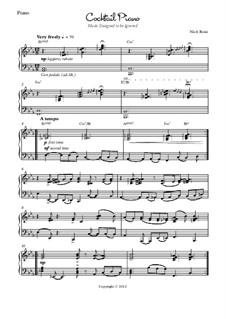 Cocktail Piano by N. Rossi - sheet music on MusicaNeo