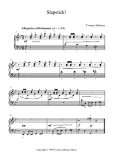 Slapstick! by Y. Johnson - sheet music on MusicaNeo
