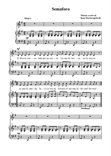 Semaforo, Op.1 by L. Moistsrapishvili - sheet music on MusicaNeo