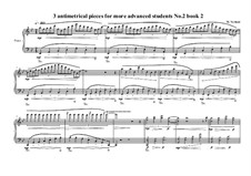 3 antimetrical piano pieces for advanced students by M. Verheul on ...