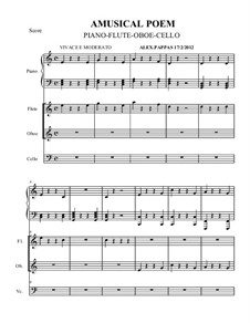 A musical poem (for piano, flute, oboe, cello) by A. Pappas on MusicaNeo