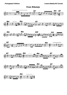 Folclore Ribatejo – Partitura by folklore - sheet music on MusicaNeo