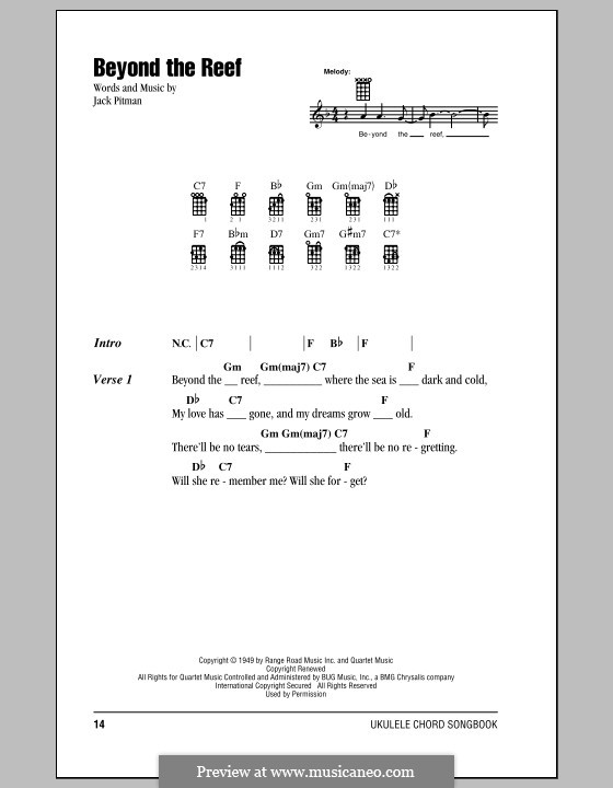 Beyond the Reef by J. Pitman - sheet music on MusicaNeo